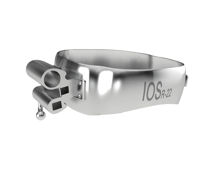 IOS Ortho. Molar Band Triple Tube with HG / Cleat Upper Roth / MBT .022