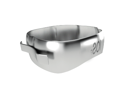 IOS Ortho. Molar Band Triple Tube with HG / Cleat Upper Roth / MBT .022